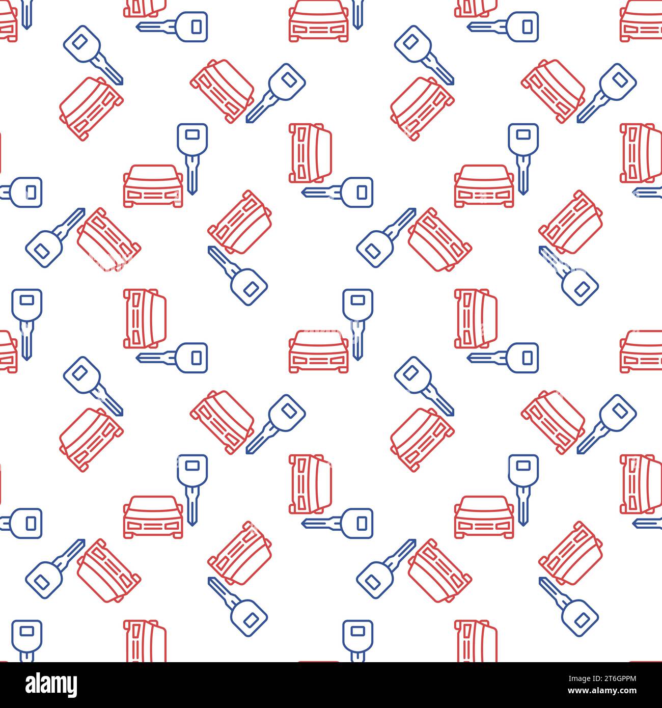 Car Hire vector concept seamless pattern in outline style Stock Vector ...