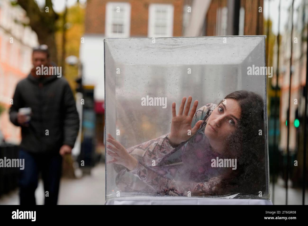 A PETA (People for the Ethical Treatment of Animals) campaigner ...
