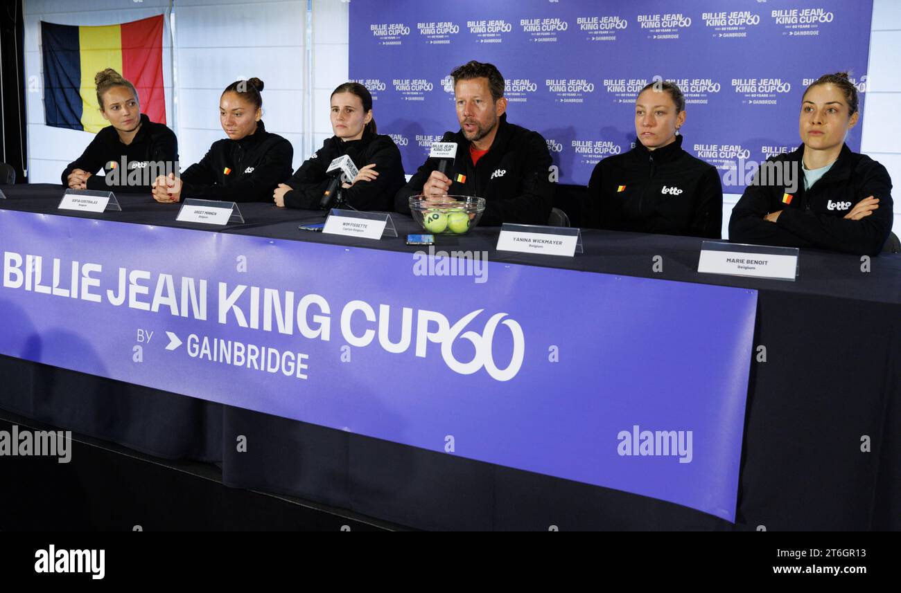 Charleroi, Canada. 10th Nov, 2023. Belgian Kimberley Zimmermann ...