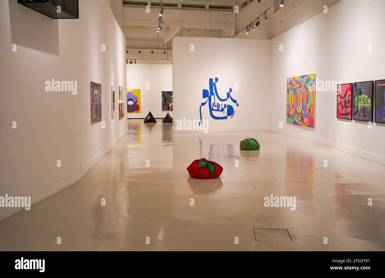 The permanent exposition of artwork, in the contemporary art centre of ...
