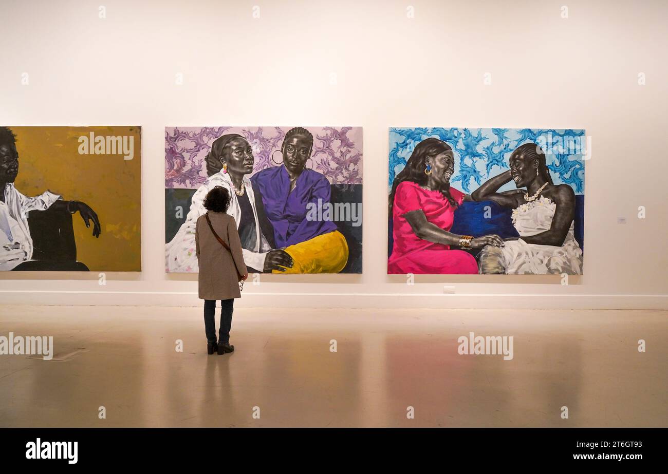 Artwork on display of Atanda Quadri Adebayo, artist from Nigeria, in ...