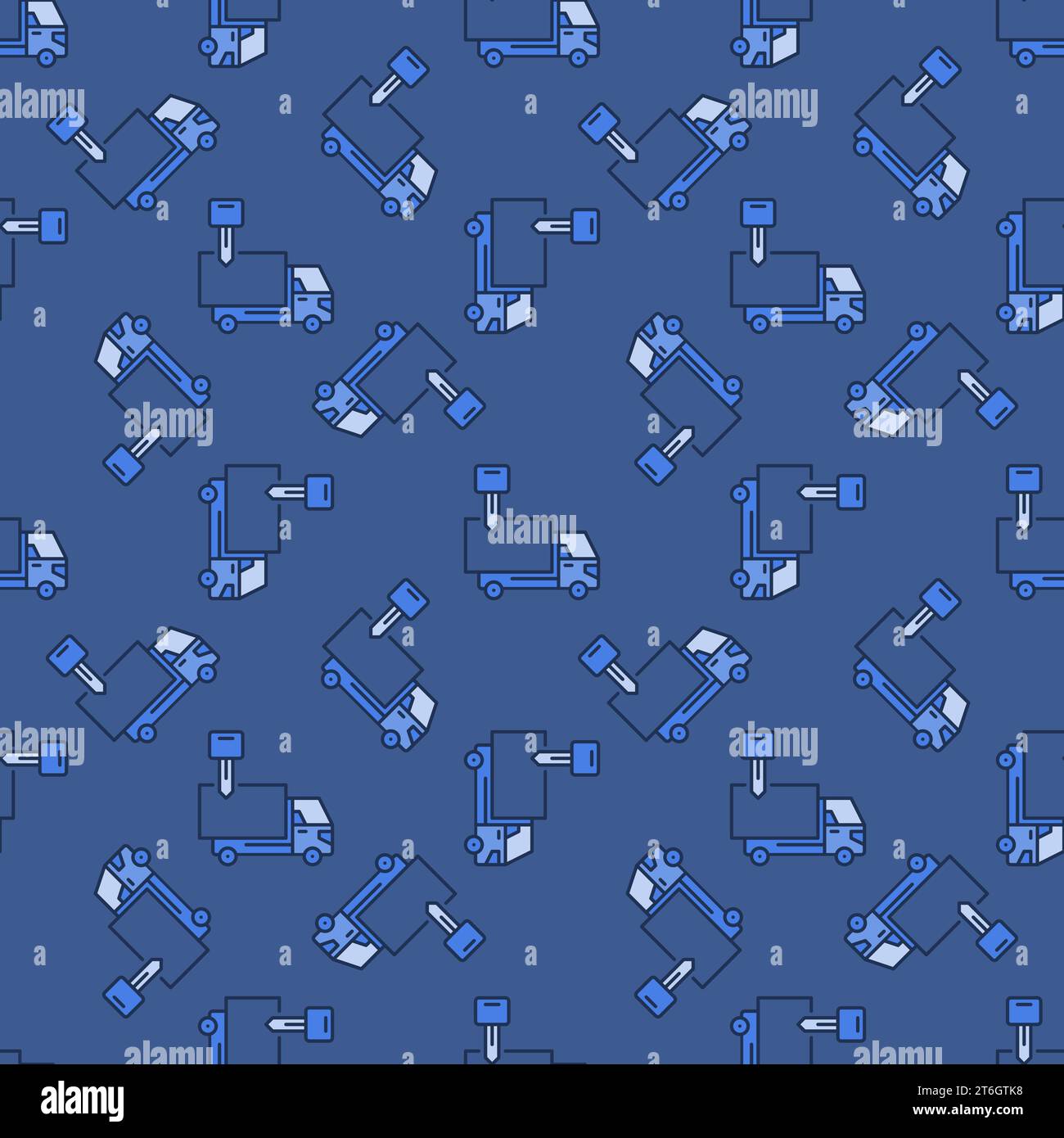 Truck Hire vector Freight Transport Rental concept blue seamless ...