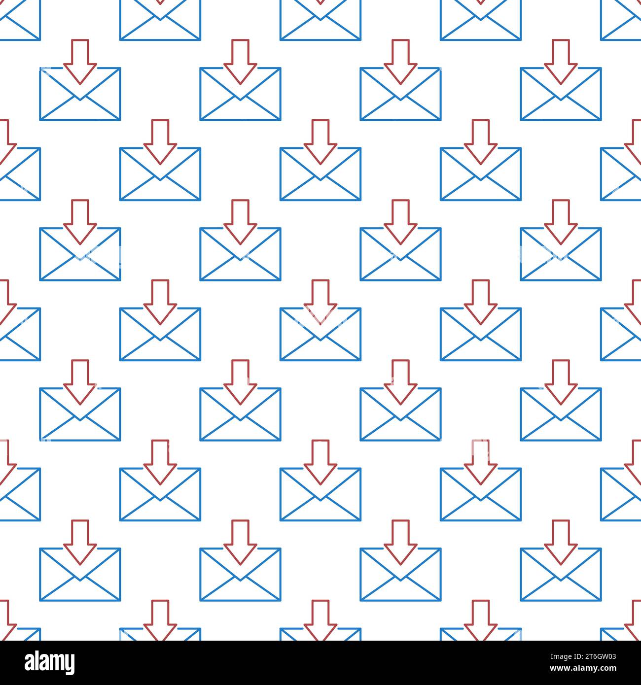 Envelope with Arrow vector Email Download or Receive concept seamless ...