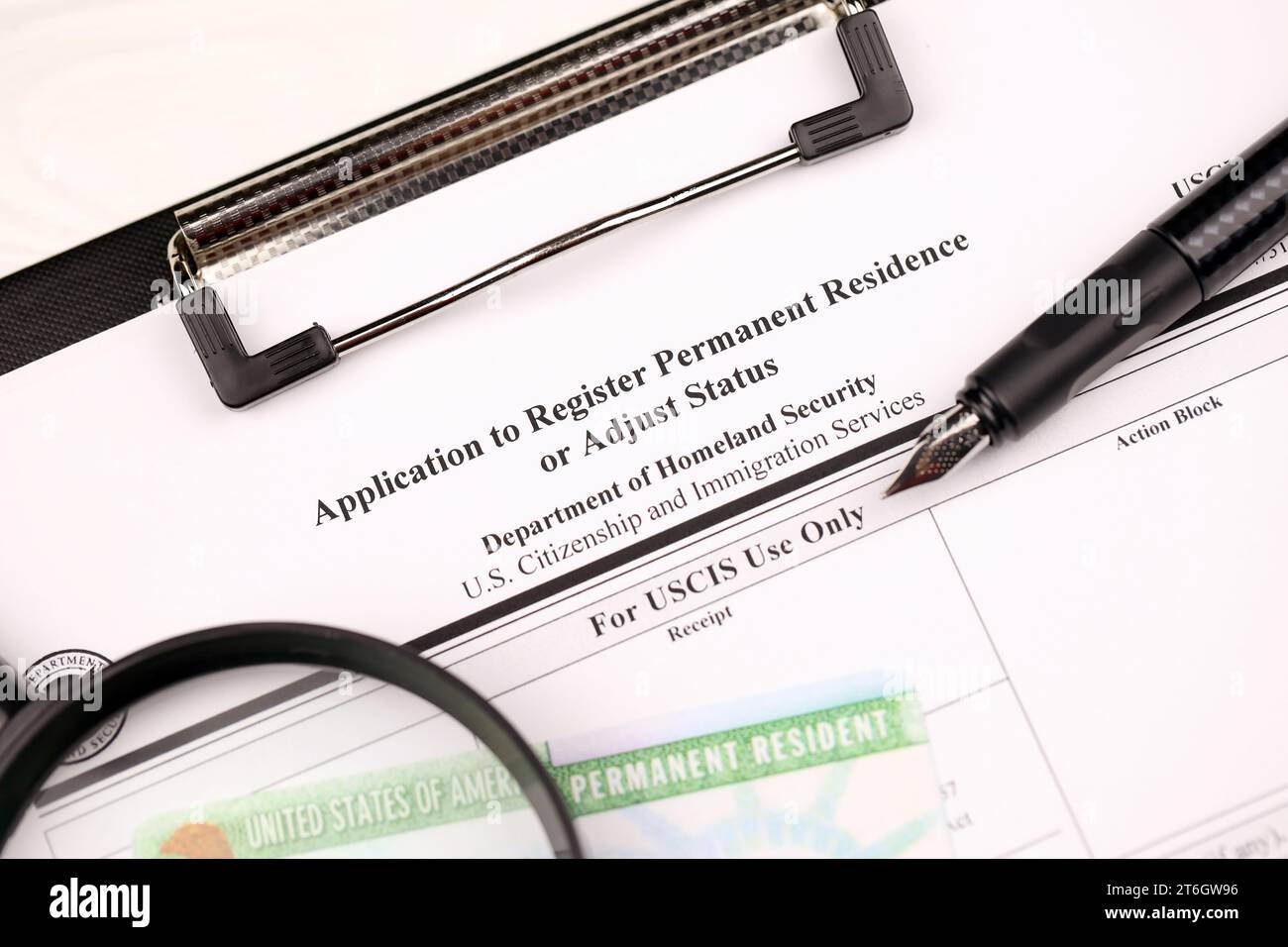 I-485 Application to register permanent residence or adjust status form ...