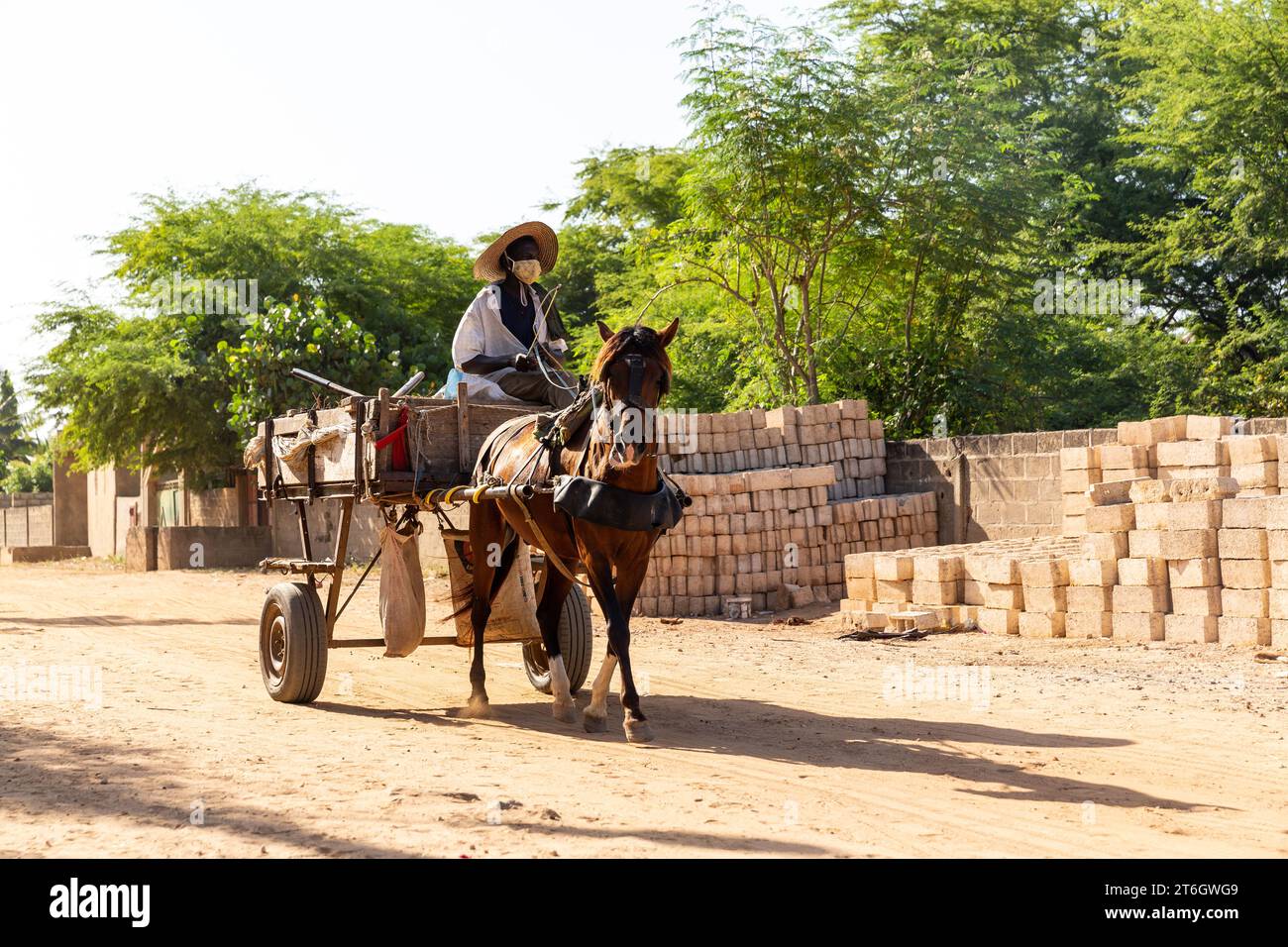 Senegal rural road hi-res stock photography and images - Alamy