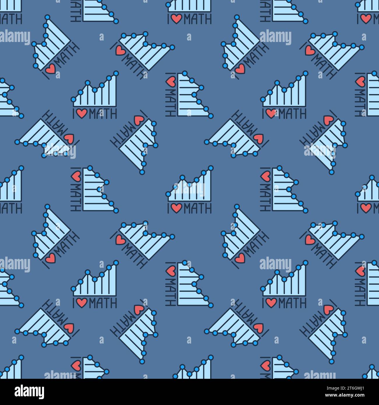 I Love Math Vector Mathematics Concept Colored Seamless Pattern Stock Vector Image And Art Alamy