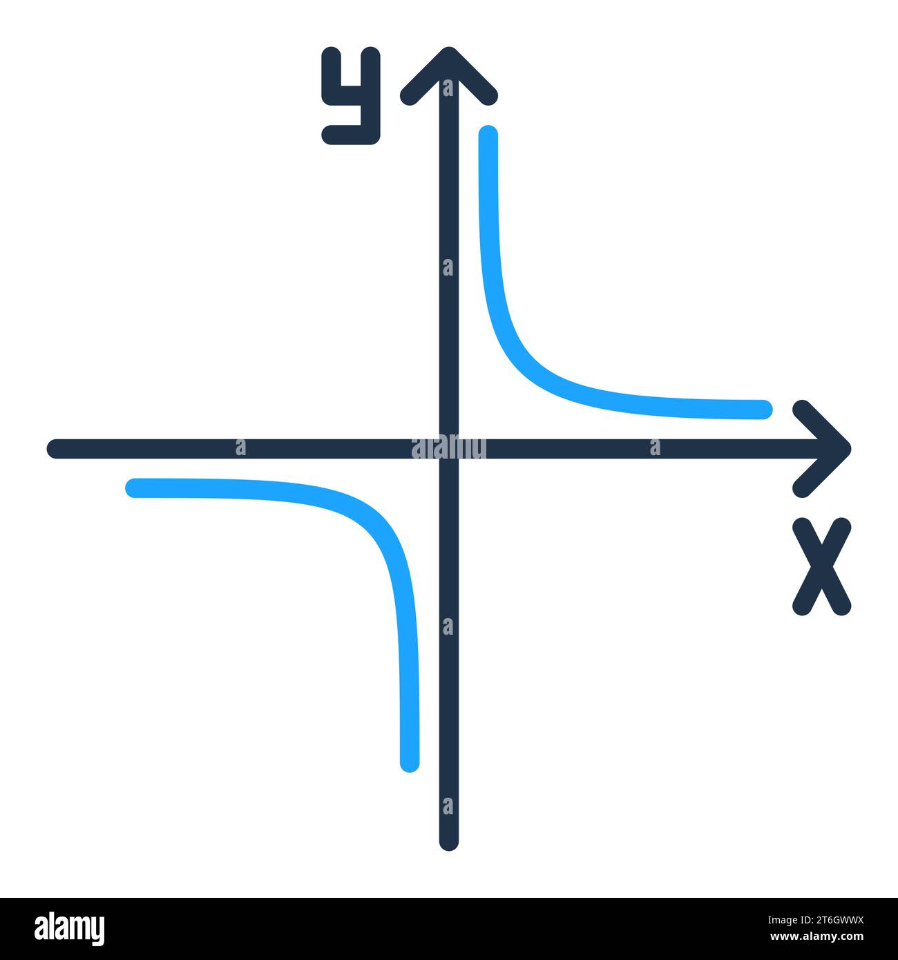 Mathematics Graph vector concept colored icon or symbol Stock Vector ...
