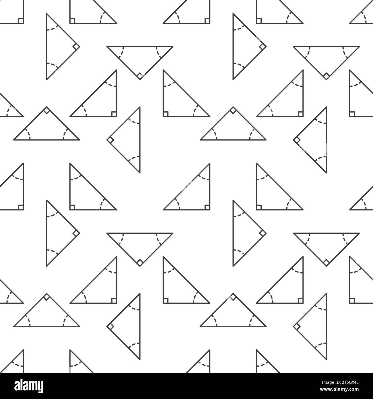 Geometry Triangle vector outline concept minimal seamless pattern or background Stock Vector ...