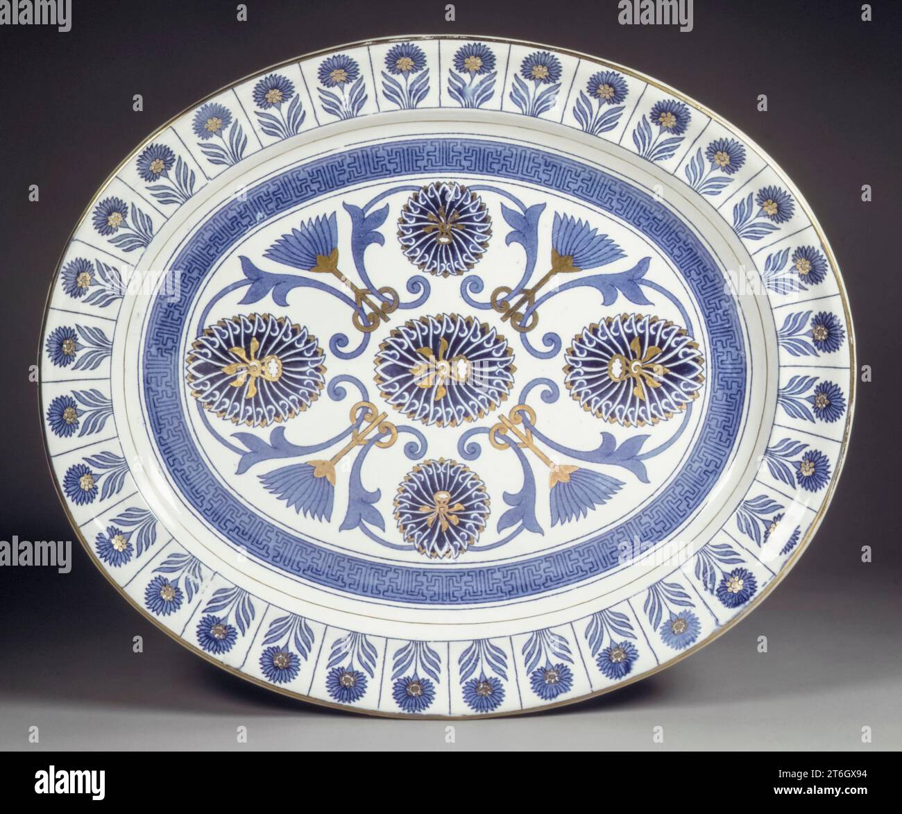 Ceramic plate with floral painting hi-res stock photography and images ...