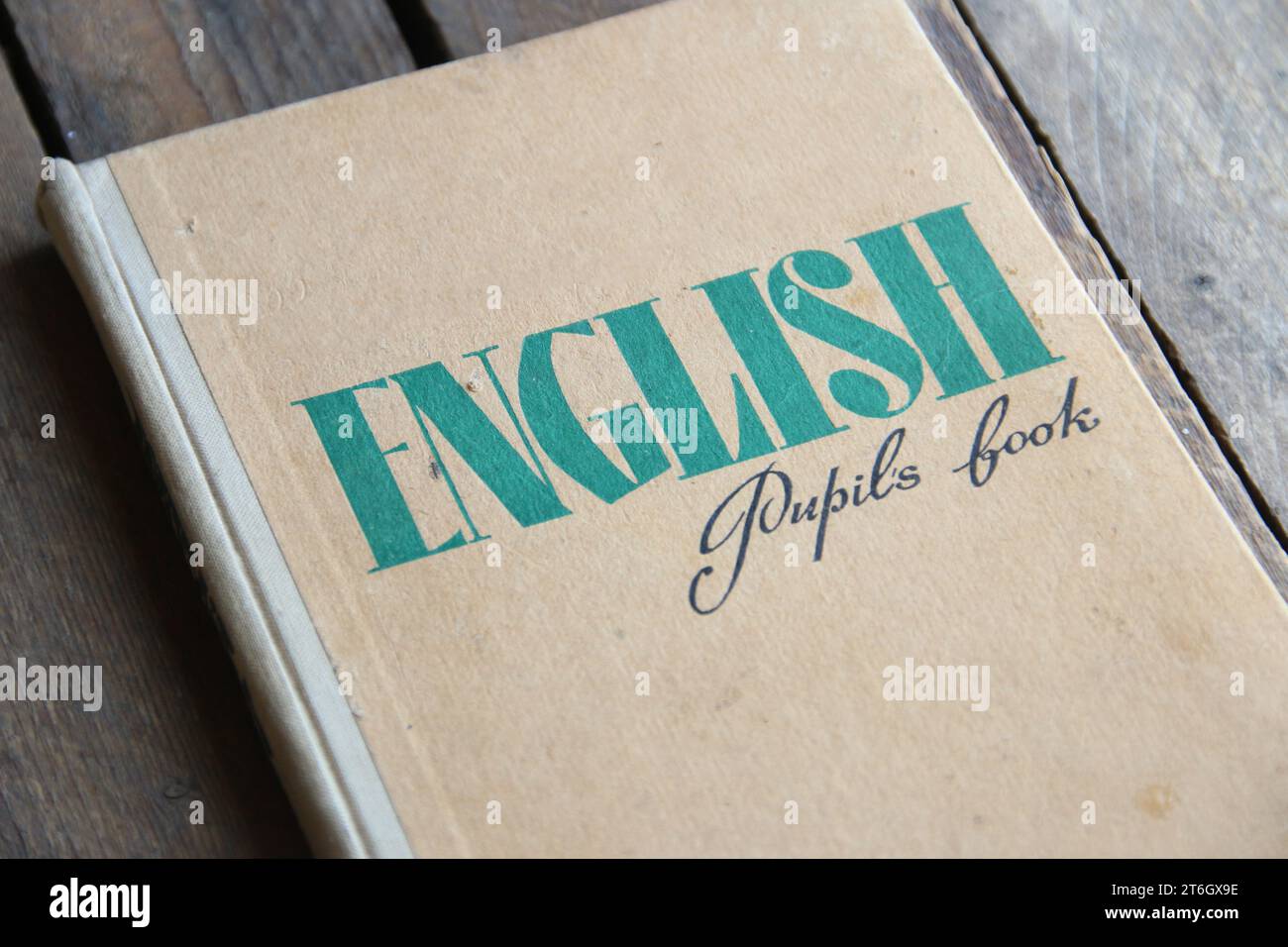 English textbook. Learning English with grammar book Stock Photo - Alamy