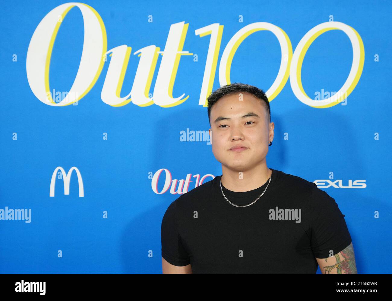 Los Angeles, USA. 09th Nov, 2023. Leo Sheng arrives at The OUT100 Party ...