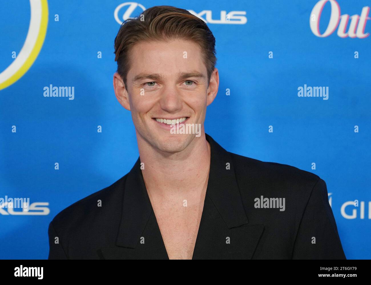 Los Angeles, USA. 09th Nov, 2023. Nico Greetham arrives at The OUT100 ...