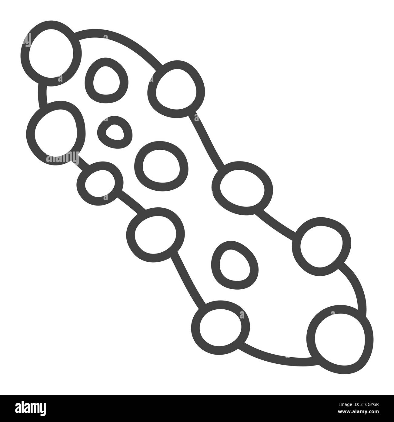 Microorganism vector Microbiology concept linear icon or symbol Stock ...
