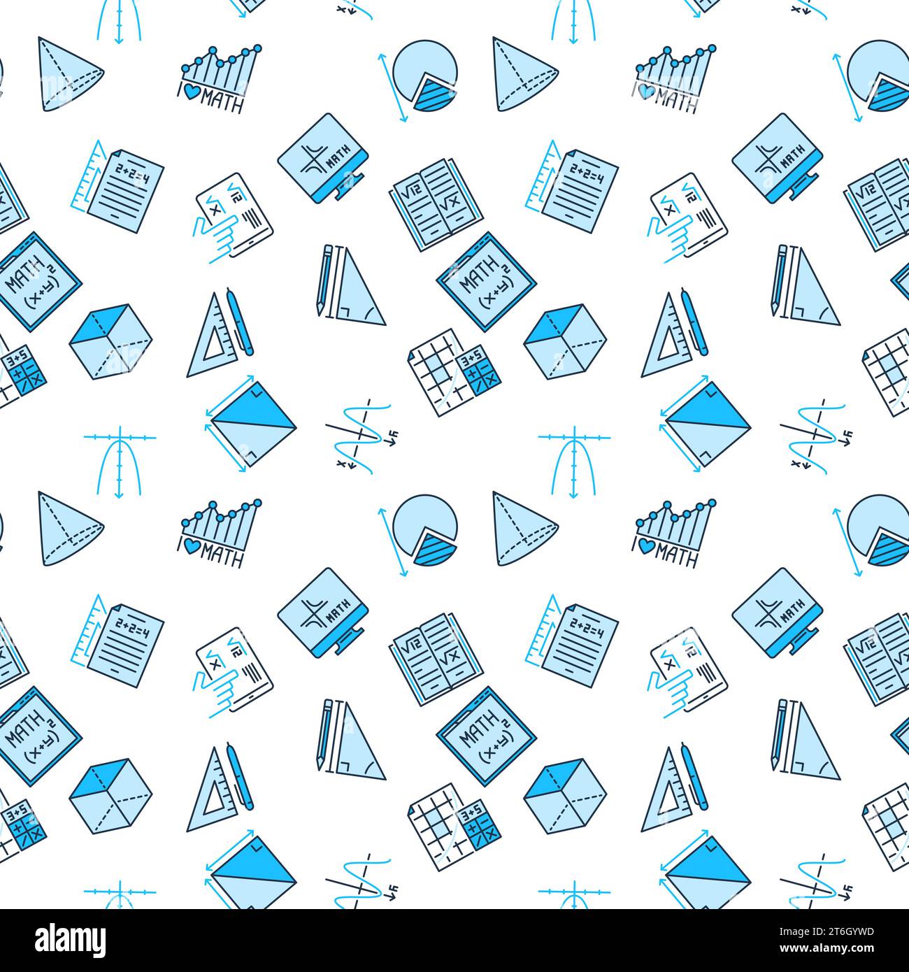 Math Science creative seamless pattern - Mathematics Education and ...