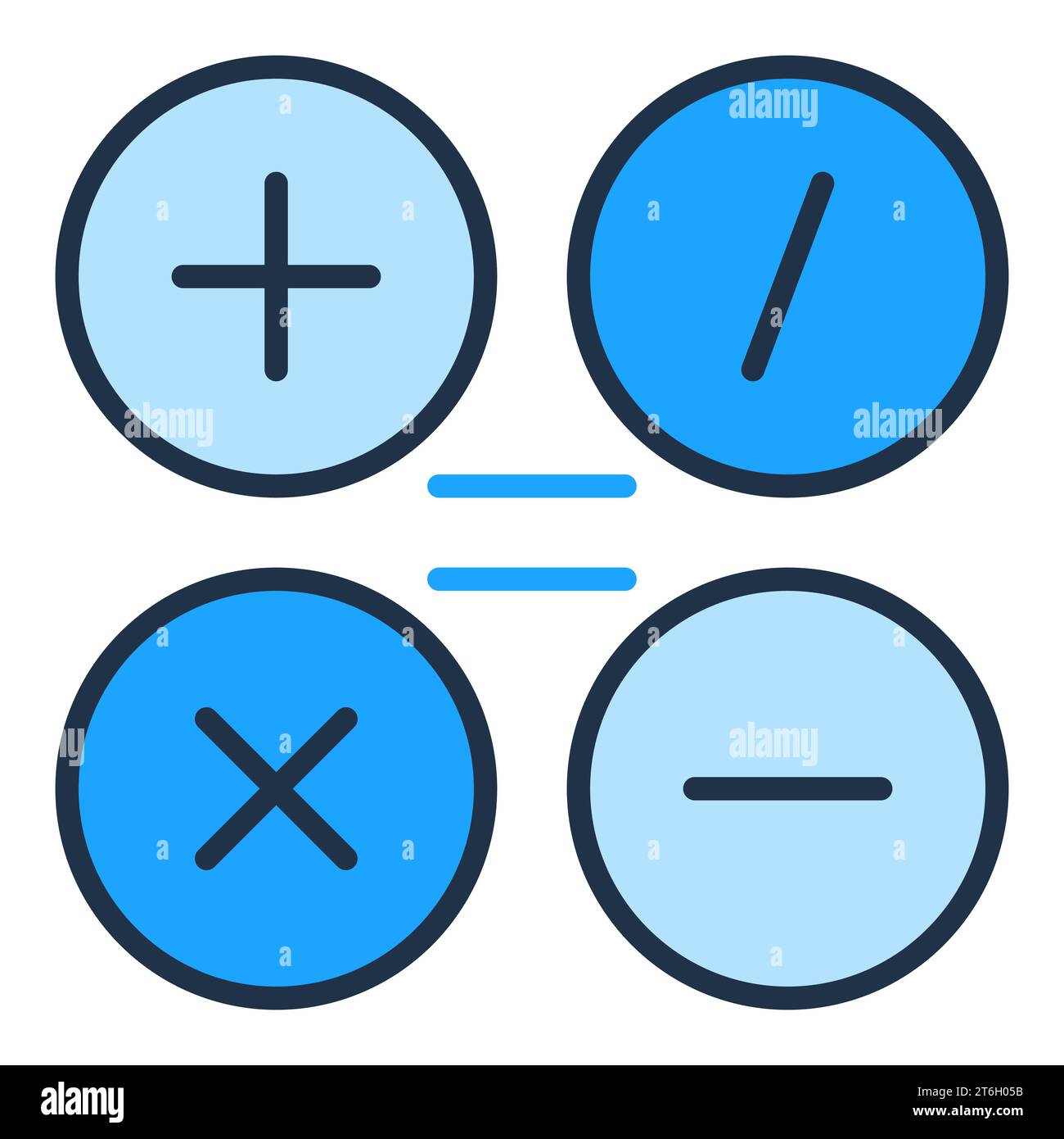 Basic Math Symbols vector Mathematics concept colored icon or logo ... Basic Math Symbols vector Mathematics concept colored icon or logo ...