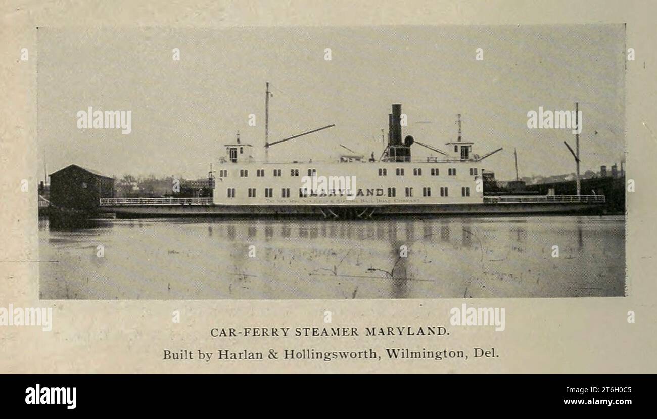 CAR-FERRY STEAMER MARYLAND. Built by Harlan & Hollingsworth, Wilmington ...