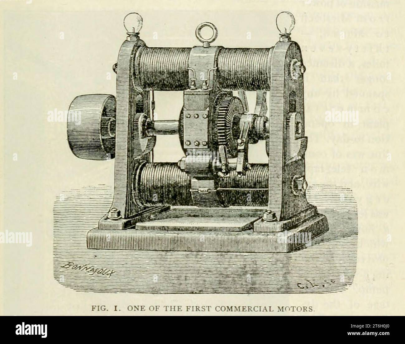 ONE OF THE FIRST COMMERCIAL ELECTRIC MOTORS from the Article THE ...