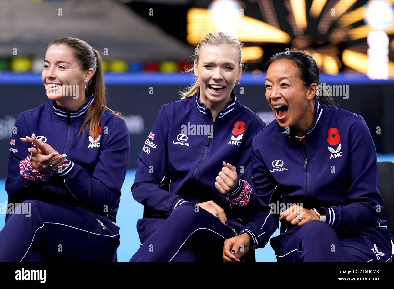 Great Britain's Jodie Burrage, Katie Boulter and captain Anne ...
