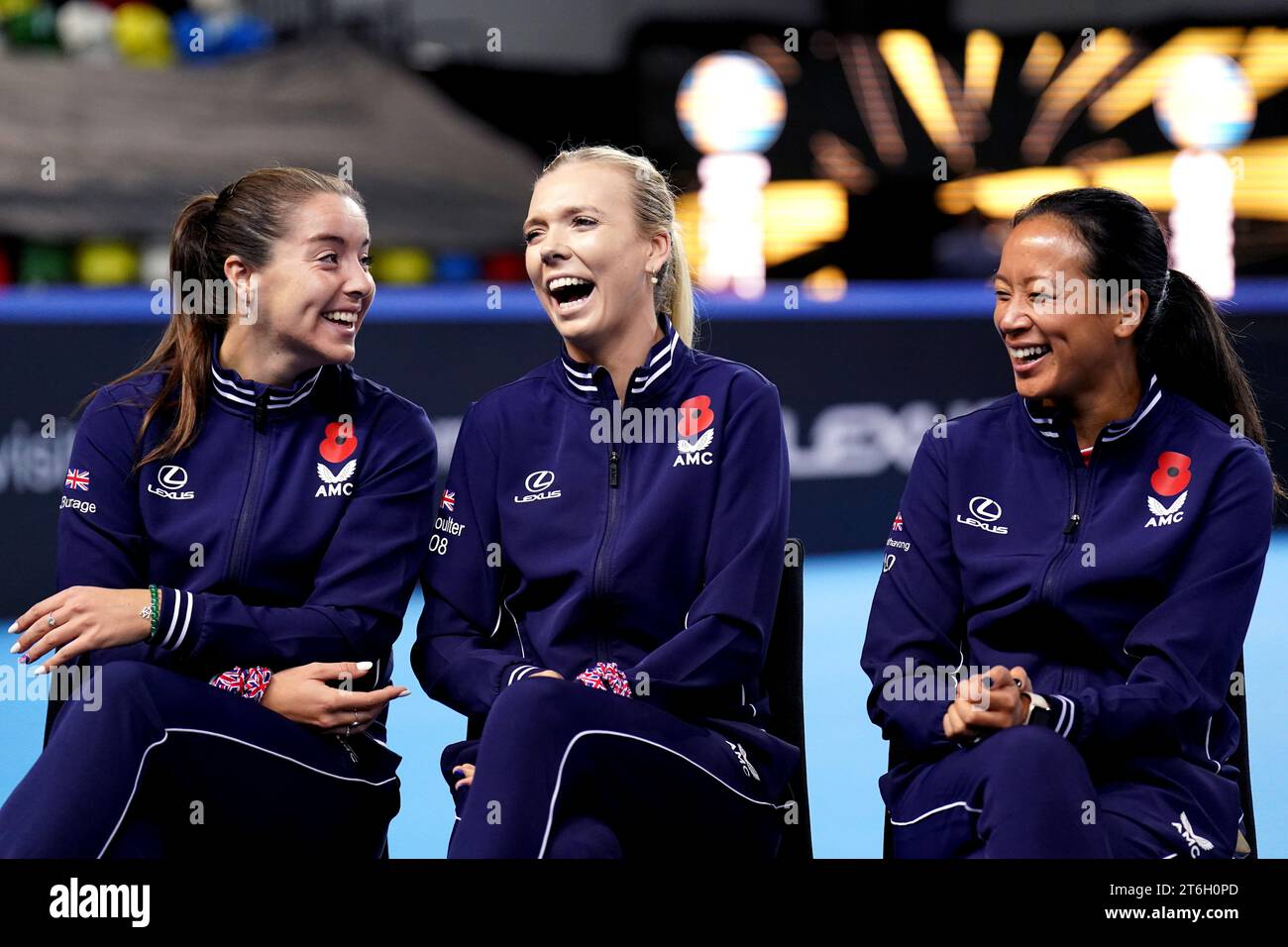 Great Britain's Jodie Burrage, Katie Boulter and captain Anne ...