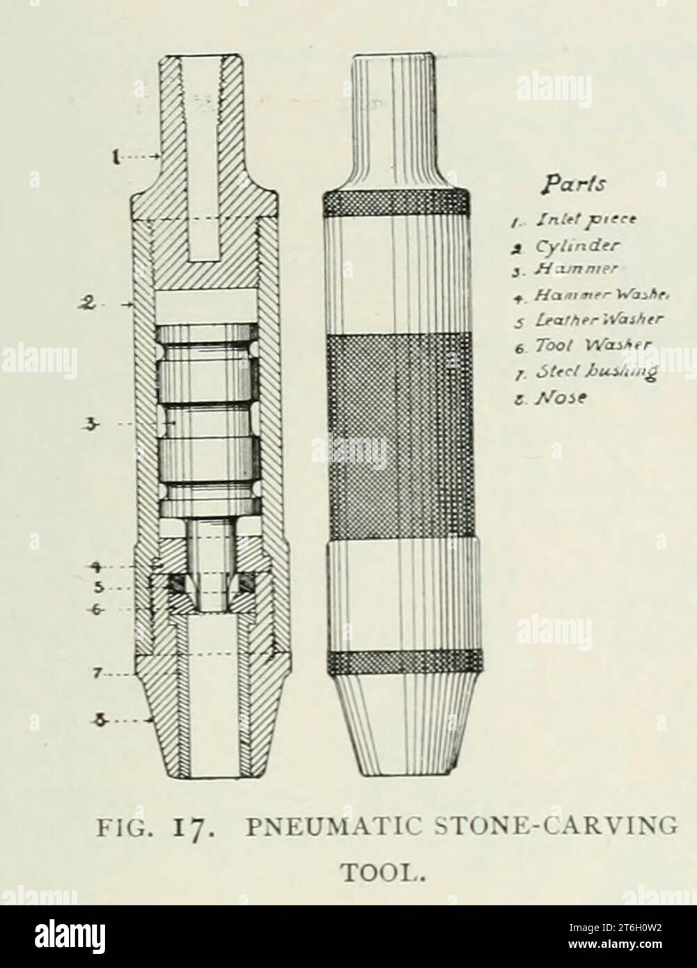 PNEUMATIC STONE-CARVING TOOL from the Article THE RISE OF THE YOUNG ...