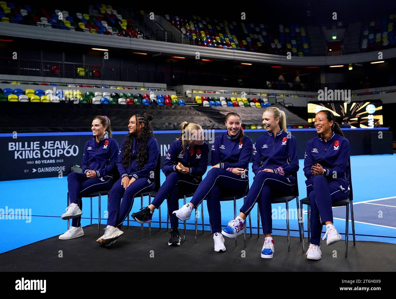 Great Britain's Maia Lumsden, Heather Watson, Harriet Dart, Jodie ...