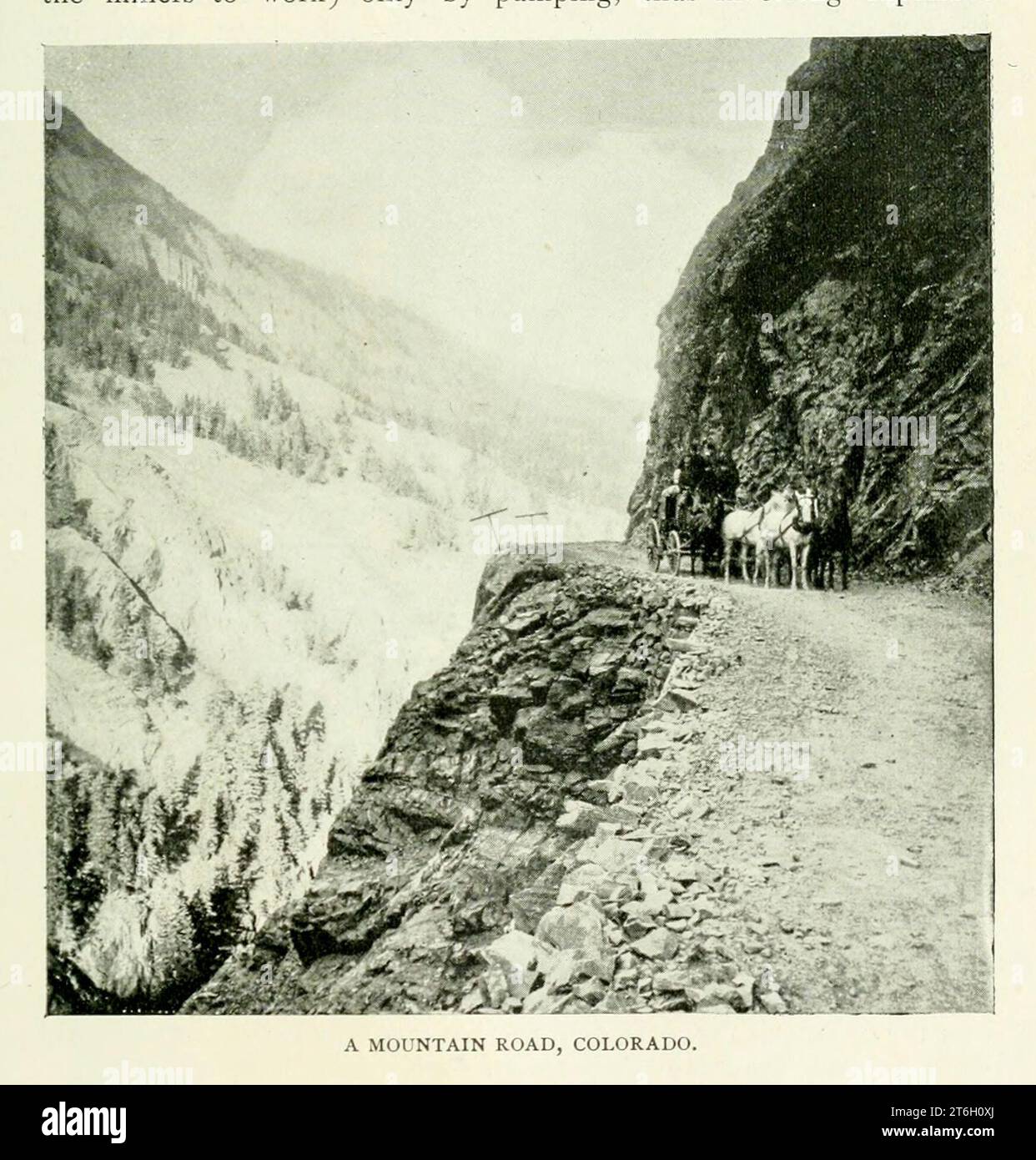 A Mountain koad, Colorado from the Article SOME IMPORTANT MINING ...
