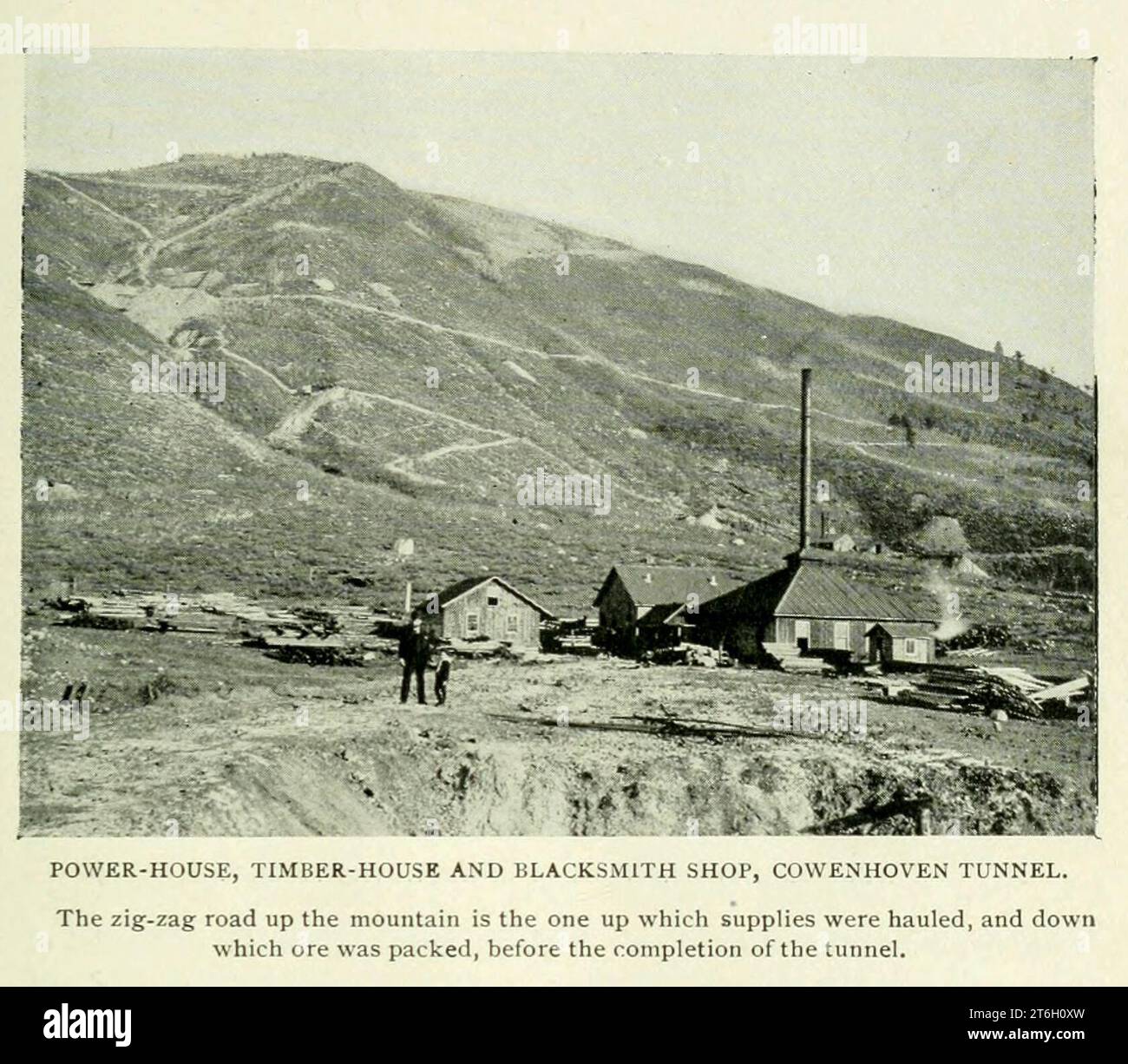 Power House, Timber House and Blacksmith Shop, Cowenhoven Tunnel from ...