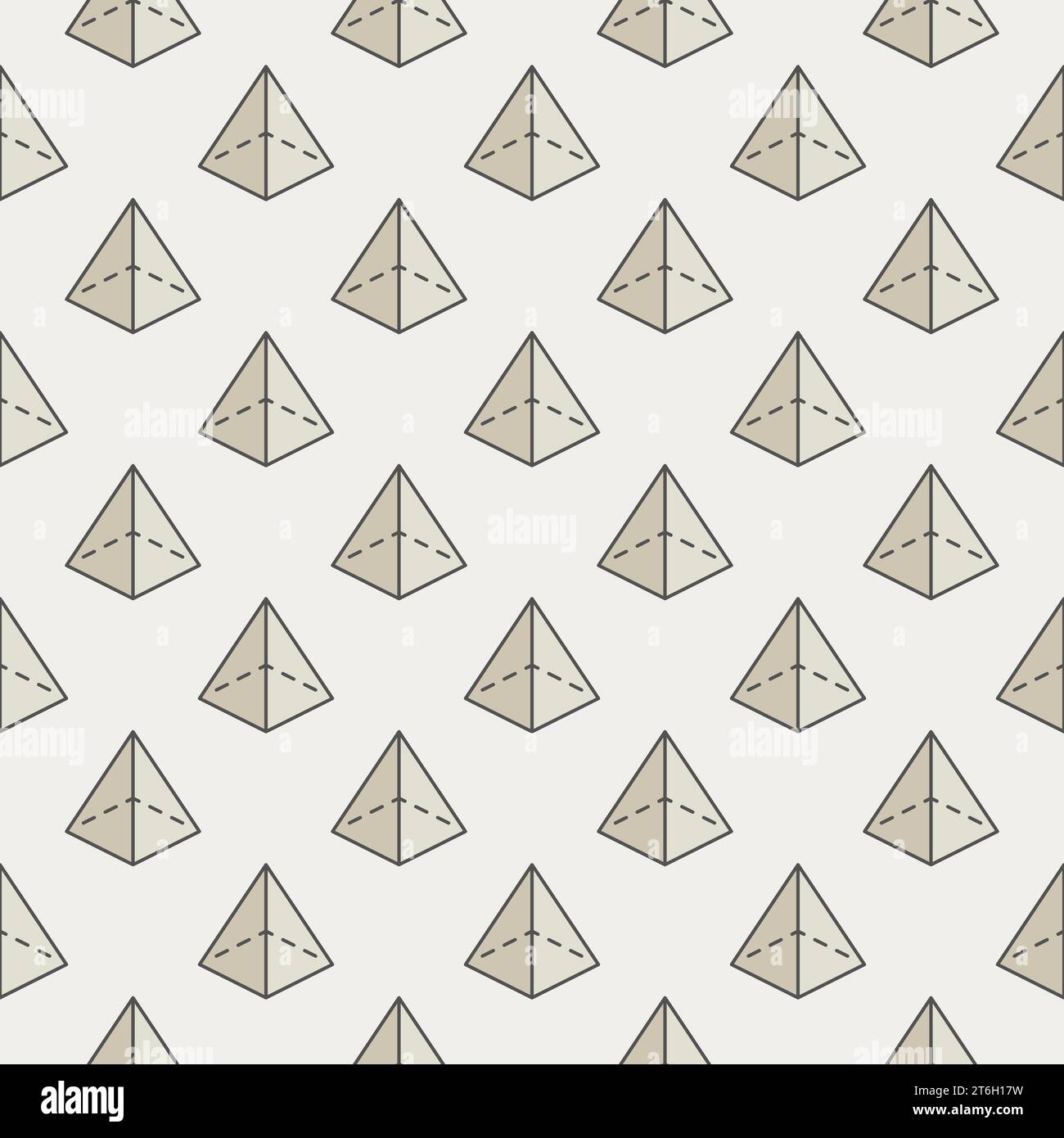 Geometry and Math Education concept vector retro seamless pattern with ...