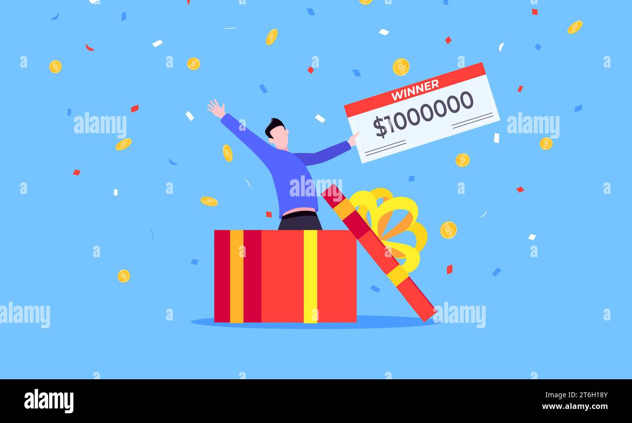 Man with big cheque hi-res stock photography and images - Alamy