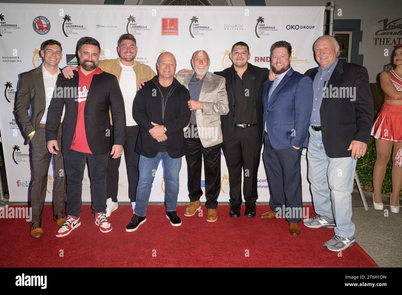 Fort Lauderdale, USA. 09th Nov, 2023. From left, James Hamlin, Major Dodge, Chris Setticase ...