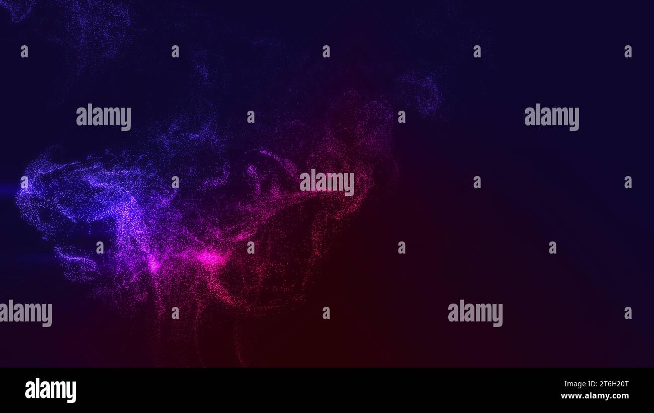 Abstract and technological purple background. Illustration of moving ...