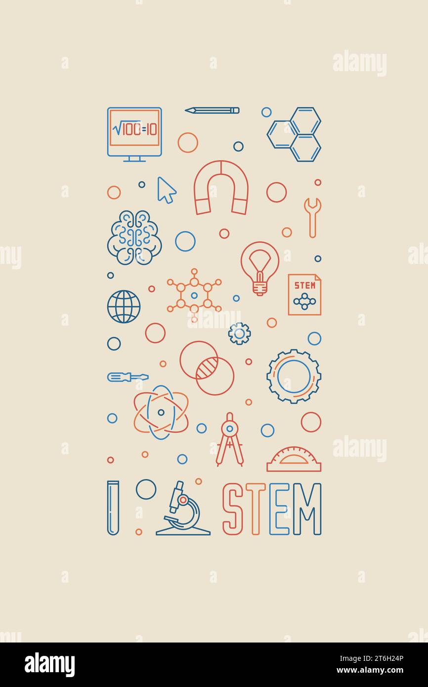 STEM - Science, Technology, Engineering and Math concept creative ...