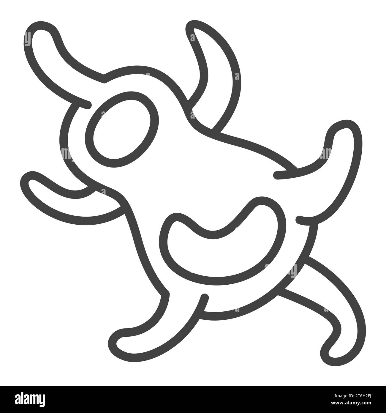 Virus Vector Science And Biology Concept Thin Line Icon Or Symbol Stock Vector Image And Art Alamy