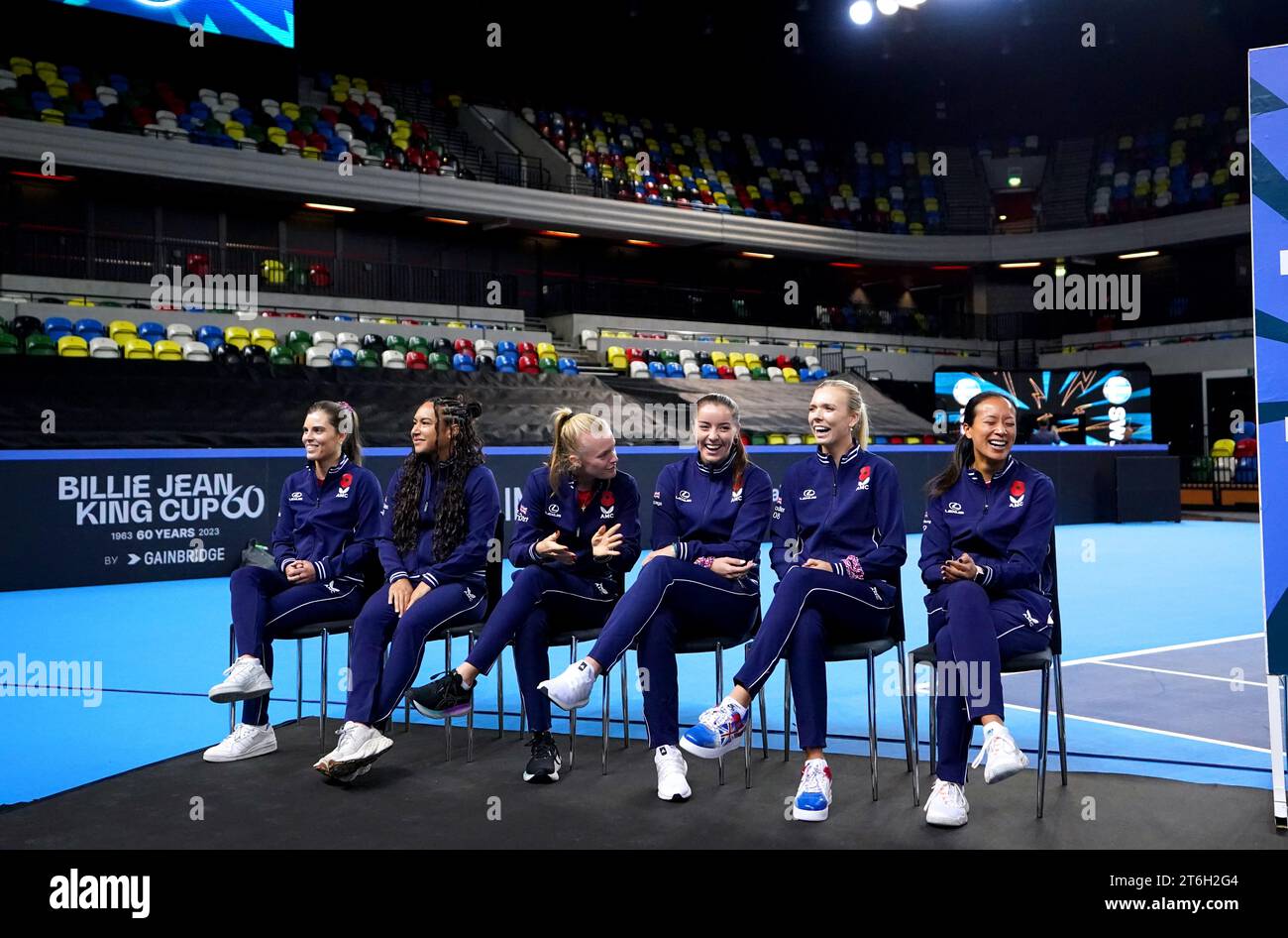 Great Britain's Maia Lumsden, Heather Watson, Harriet Dart, Jodie ...