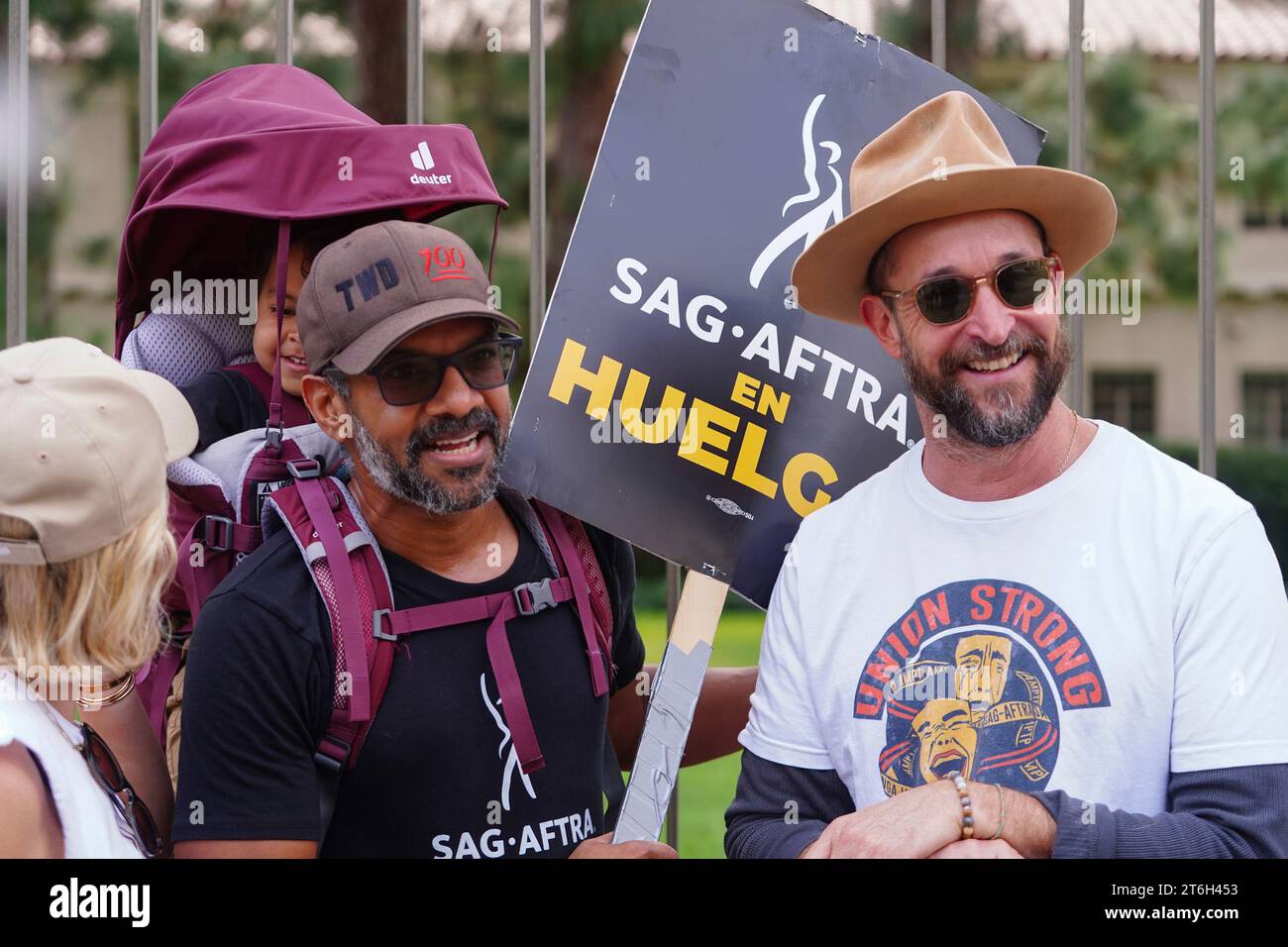 Celebrities at the SAG-AFTRA picket line in Los Angeles, California ...