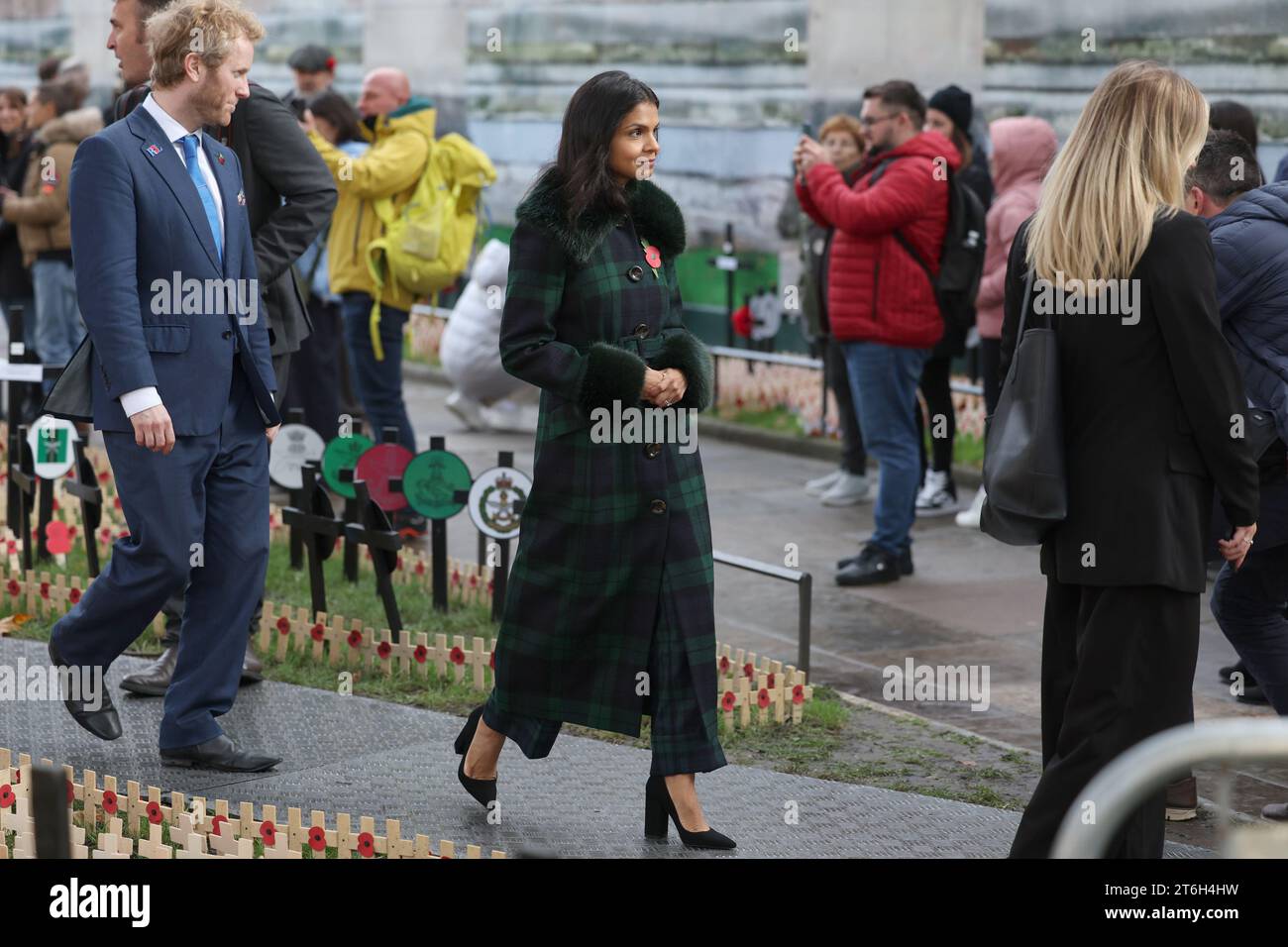Prime Minister Rishi Sunak's wife Akshata Murty visiting the Field of ...