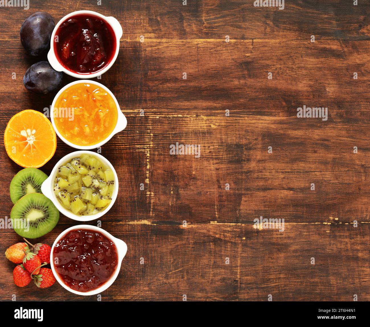 Different types of homemade jams hi-res stock photography and images ...