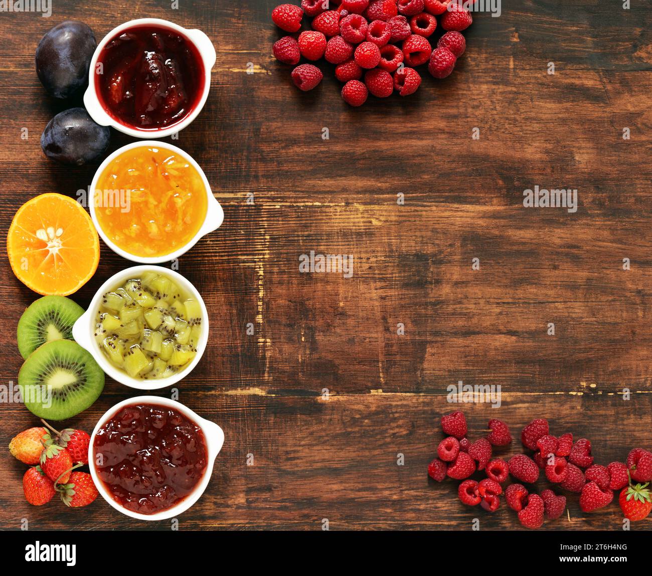 Different types of homemade jams hi-res stock photography and images ...