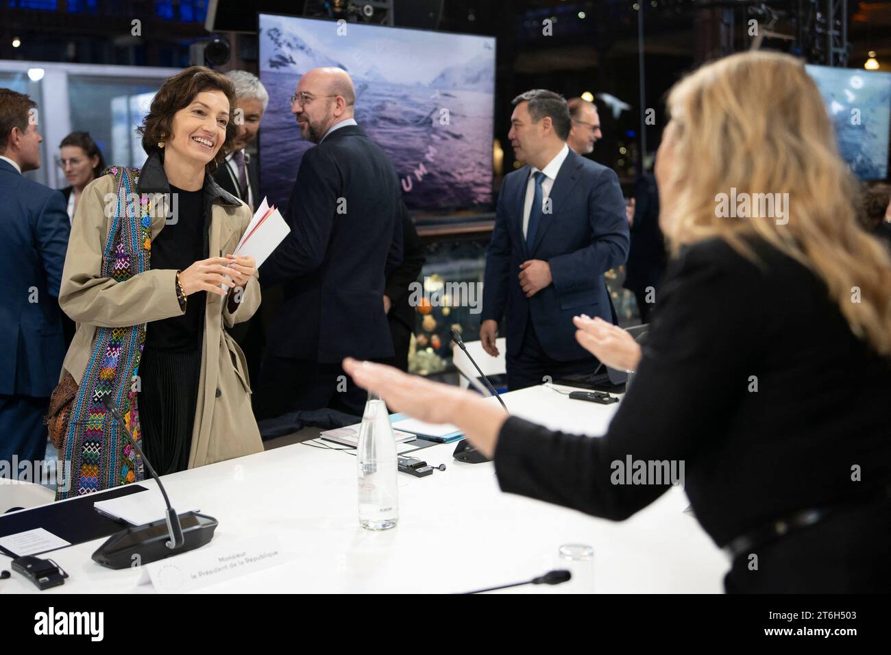 Unesco director general audrey azoulay hi-res stock photography and ...