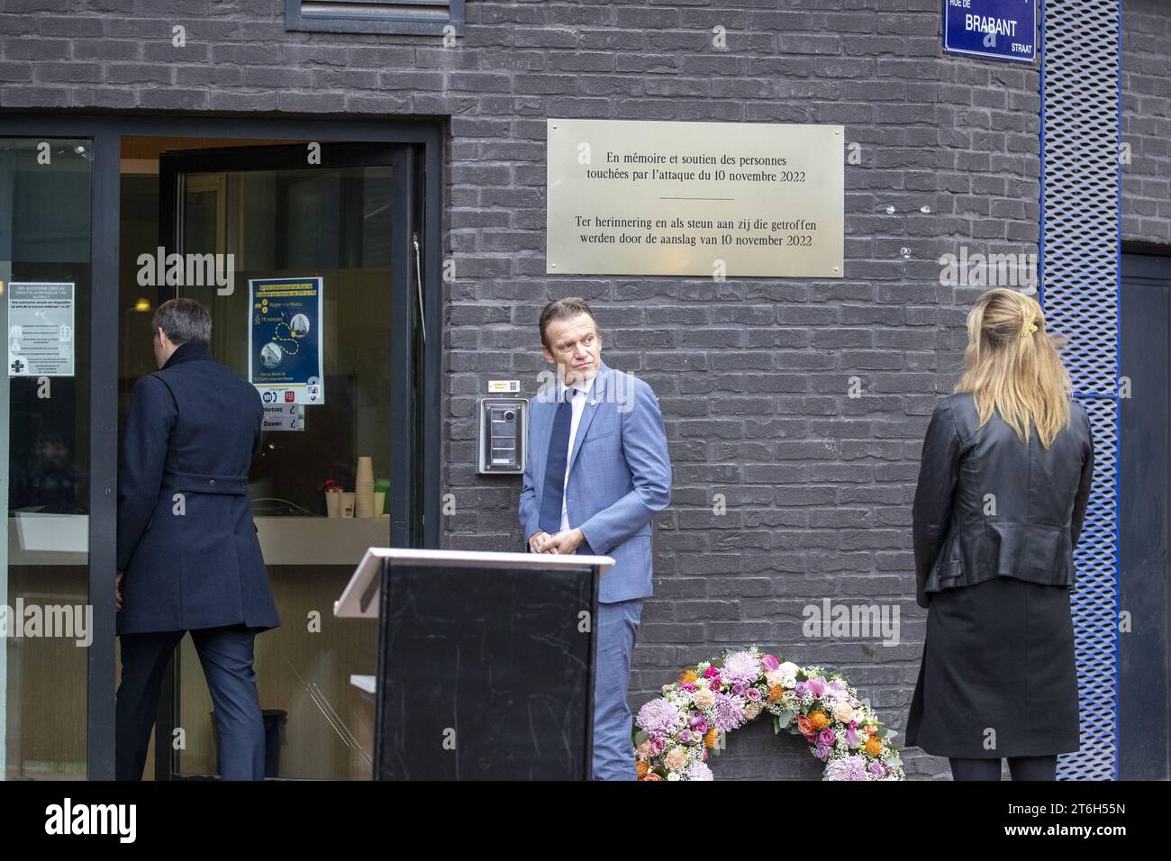 Prime Minister Alexander De Croo, Minister of Justice Paul Van Tigchelt ...
