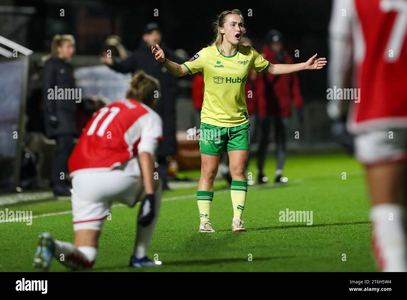 London, UK. 9 November 2023. Jasmine Bull during the Conti Cup game ...