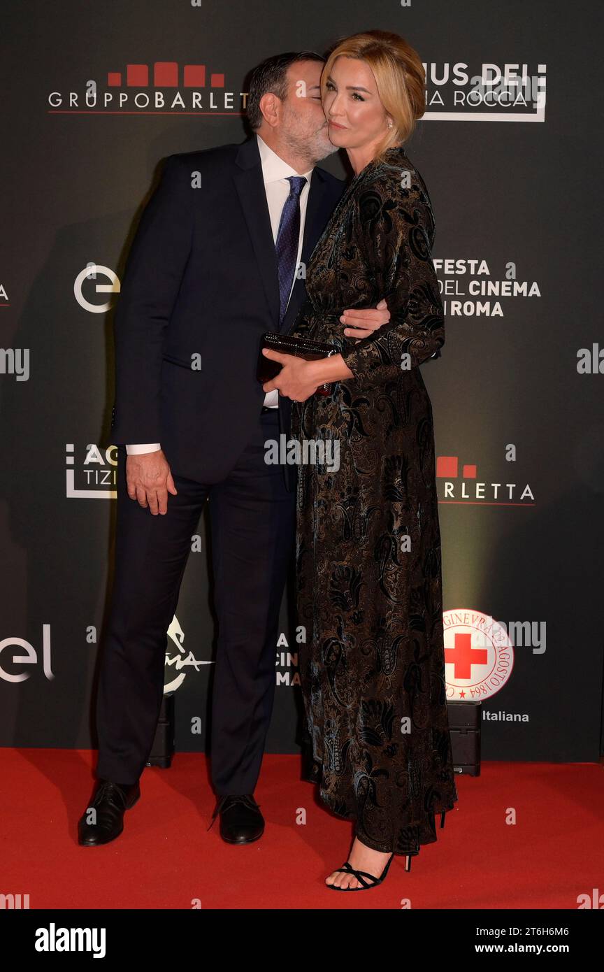 Fausto Brizzi mit Ehefrau Silvia Salis beim Croce Rossa Italiana ...