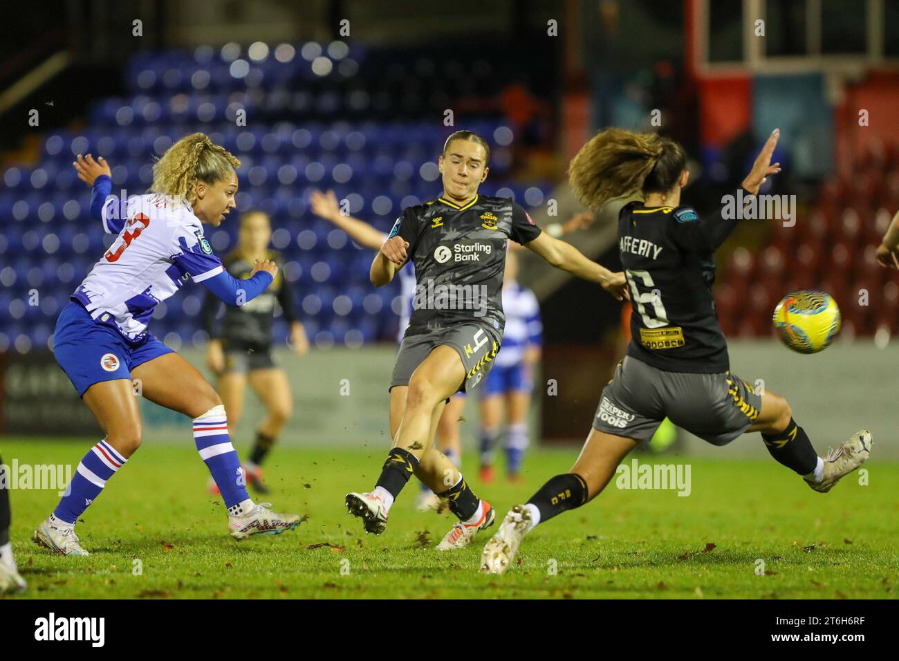 Aldershot, UK. 8 November 2023. Lulu Jarvis during the Conti Cup game ...