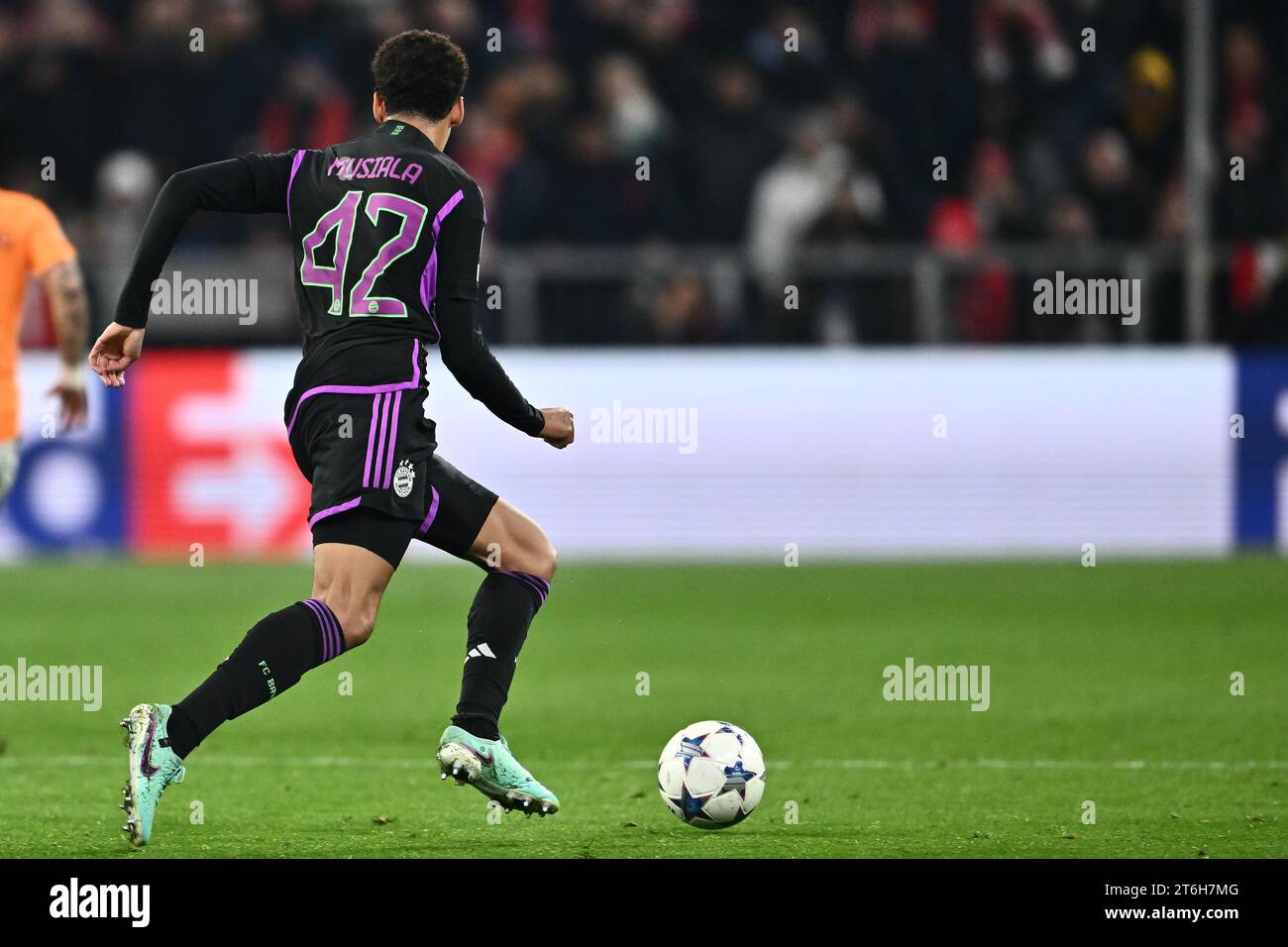 MUNICH, GERMANY - NOVEMBER 8: Jamal Musiala of Bayern Munich during the ...
