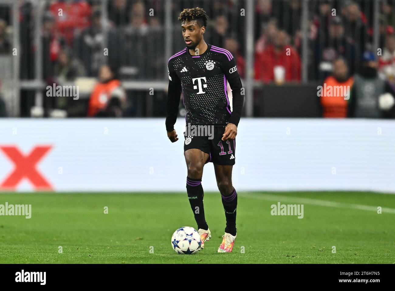 MUNICH, GERMANY - NOVEMBER 8: Kingsley Coman of Bayern Munich during ...