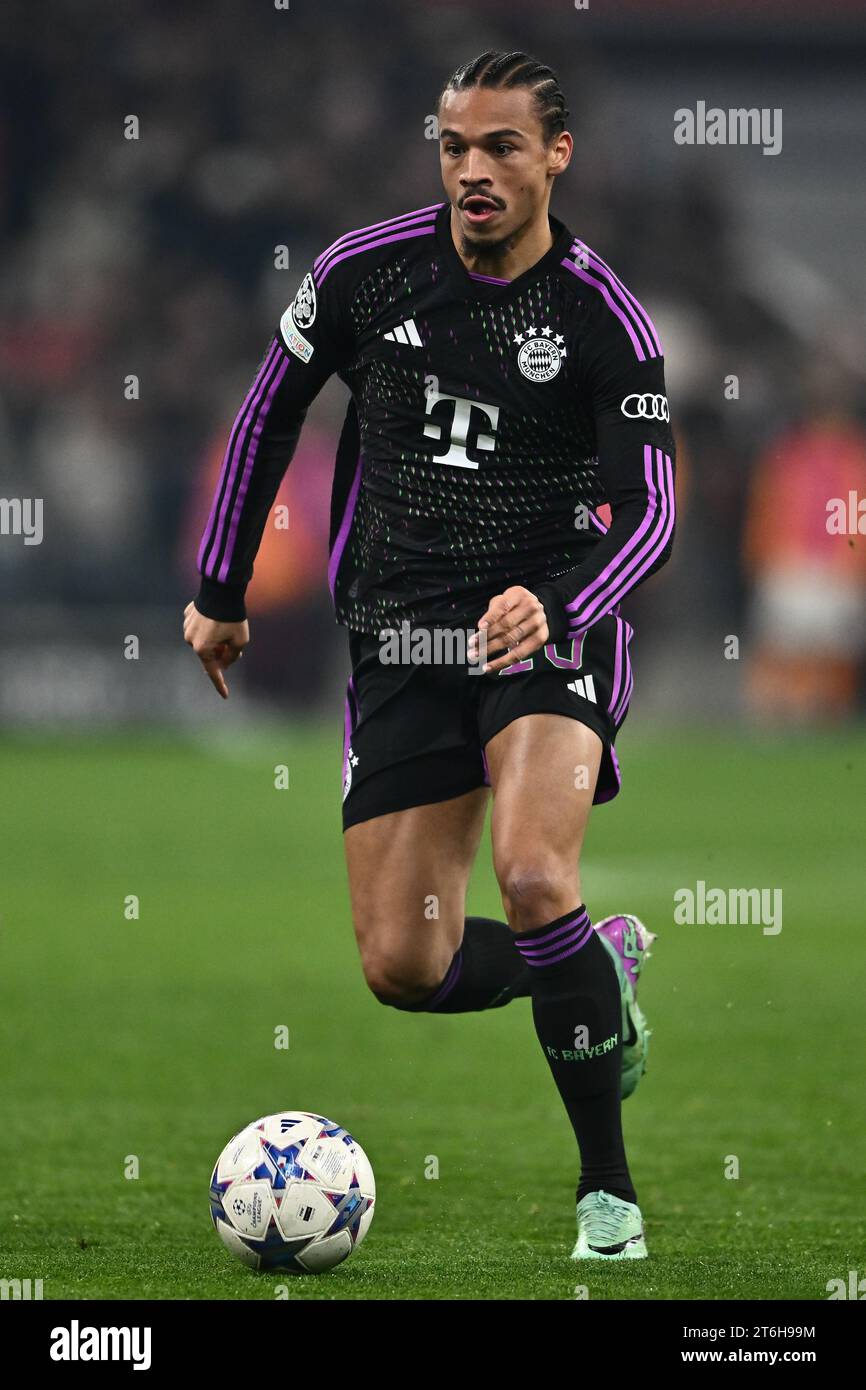 MUNICH, GERMANY - NOVEMBER 8: Leroy Sane of Bayern Munich during the ...