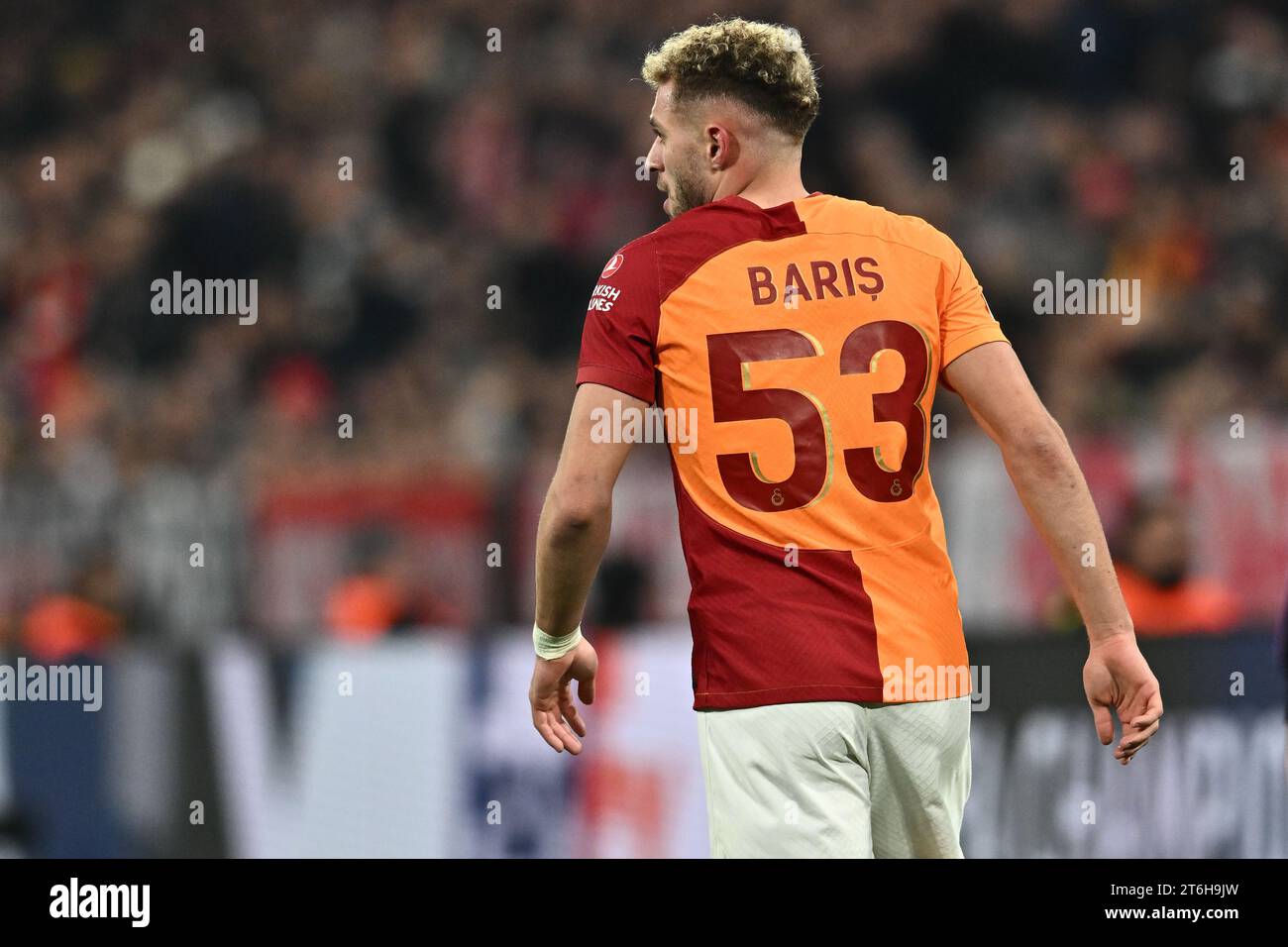 MUNICH, GERMANY - NOVEMBER 8: Baris Yilmaz of Galatasaray during the ...
