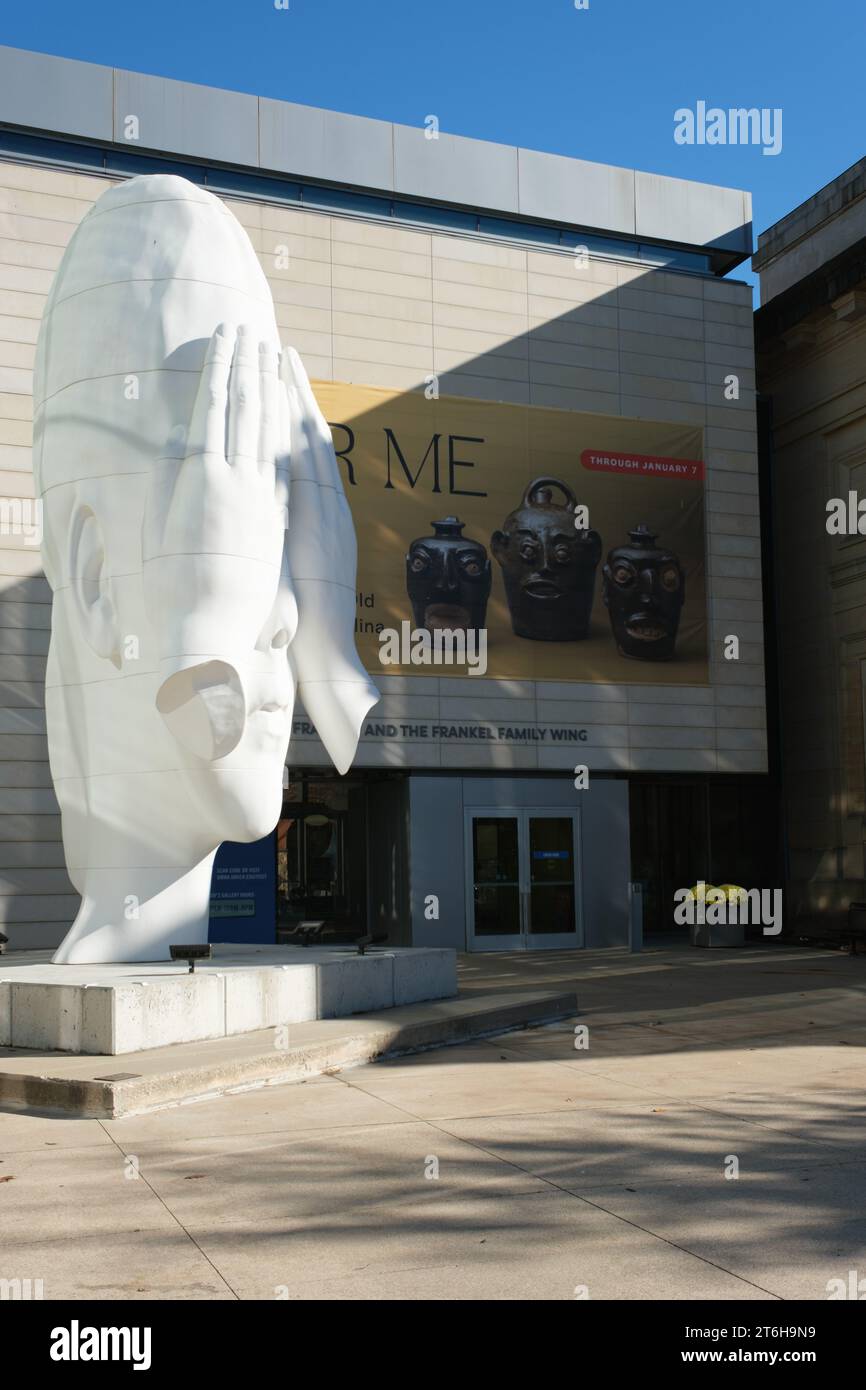 Behind the Walls resin and marble sculpture at the University of ...