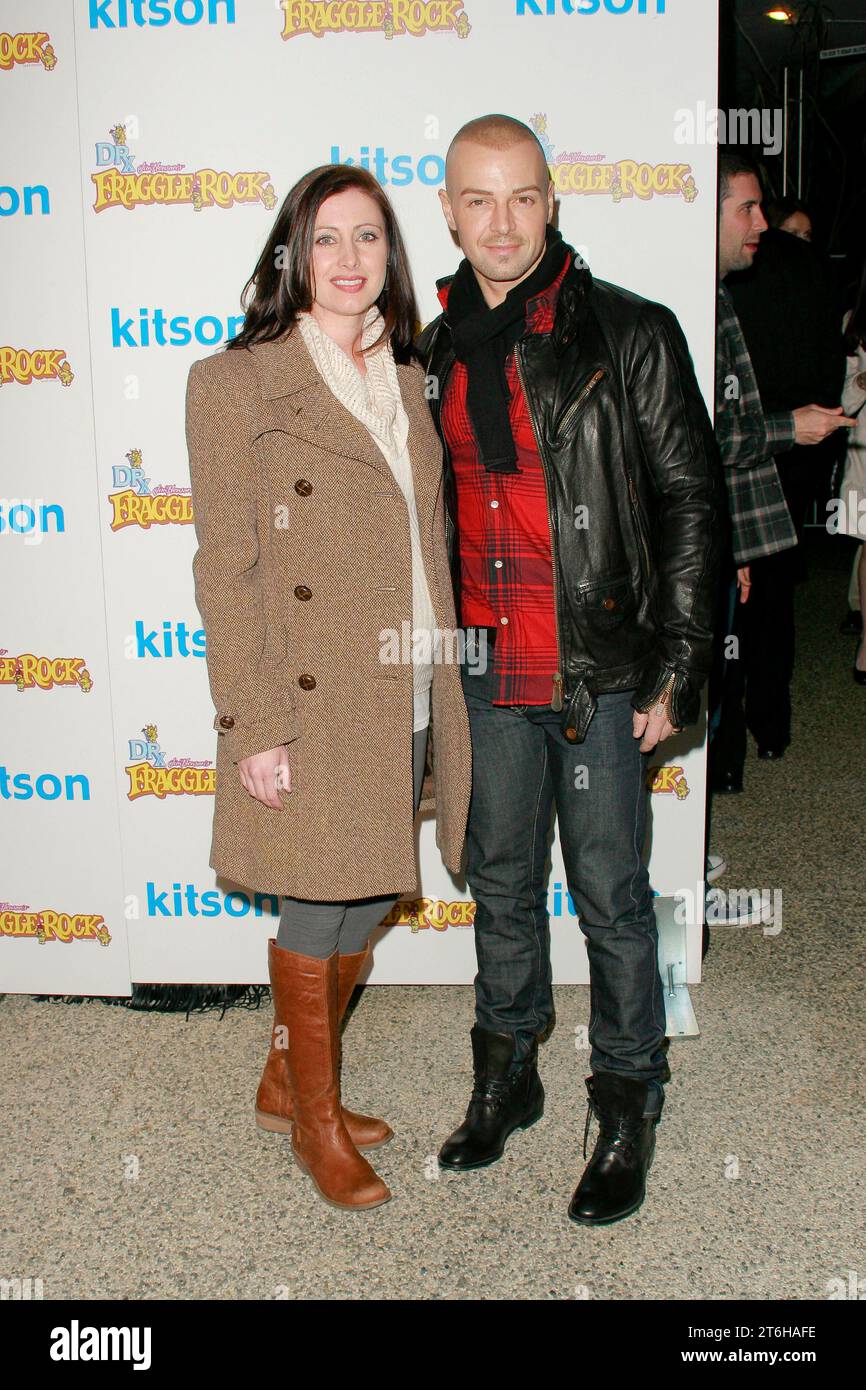 Joey Lawrence and Chandie at the Fraggle Rock Benefit Event. Arrivals ...