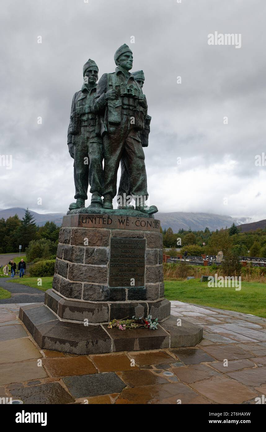The commando memorial at Lochaber, Spean Bridge, Scotland Stock Photo ...